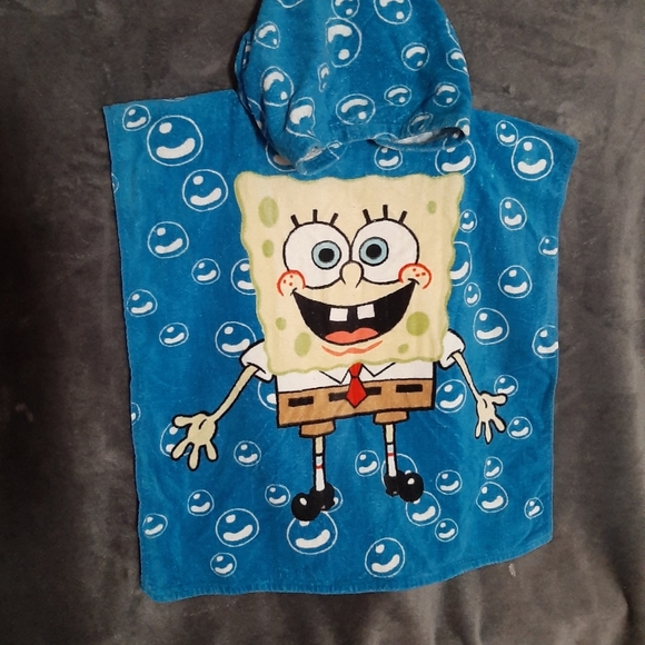 Nickelodeon | Other | Nickelodeon Sponge Bob Hooded Towel | Poshmark